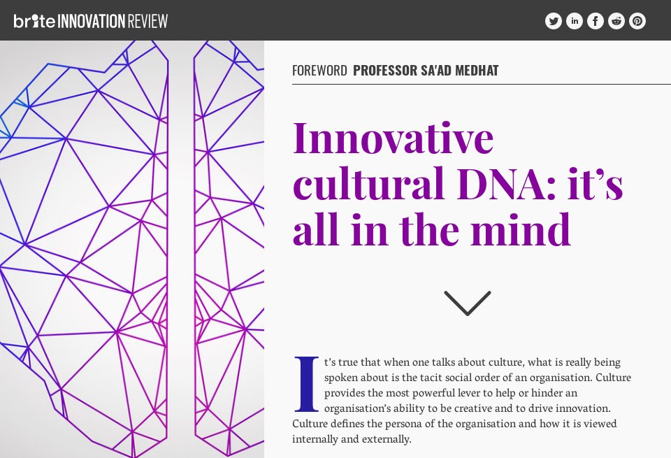 Innovative cultural DNA: it’s all in the mind - Brite Innovation Review ...