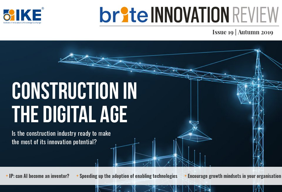 From the editor - Brite Innovation Review | Issue 19 | Autumn 2019