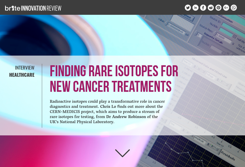 Finding rare isotopes for new cancer treatments - Brite Innovation ...