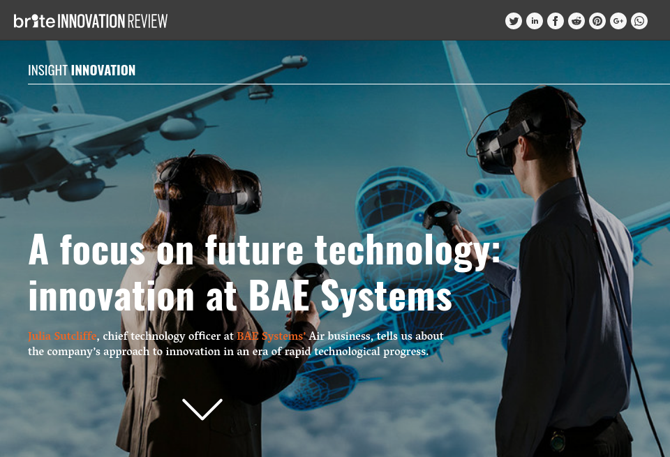 A focus on future technology: innovation at BAE Systems - Brite ...