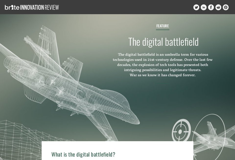 The Digital Battlefield - Brite Innovation Review | Issue 30 | Autumn 2022