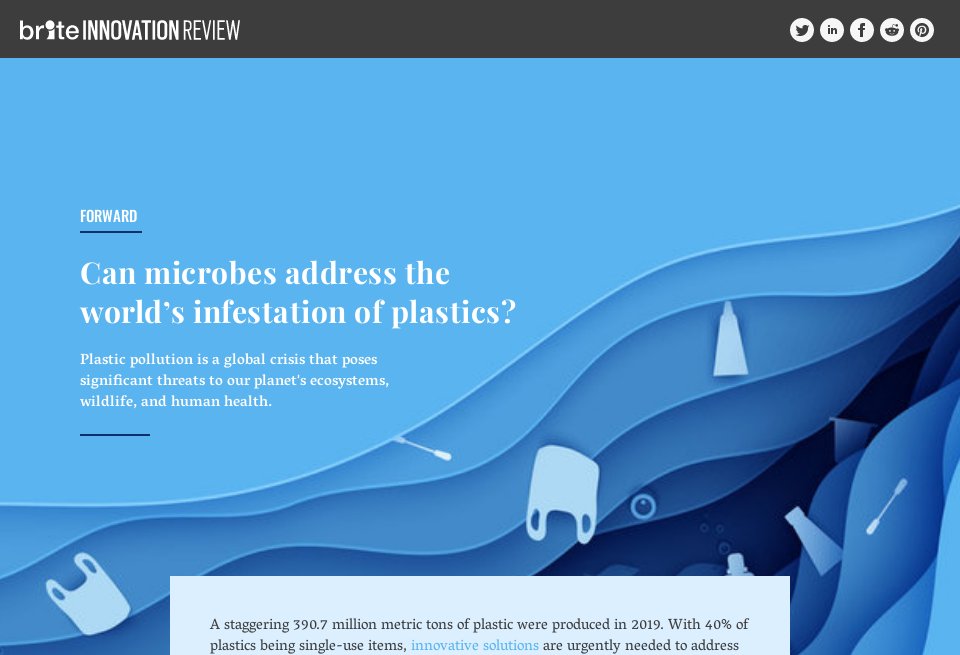 Can microbes address the world’s infestation of plastics? - Brite ...