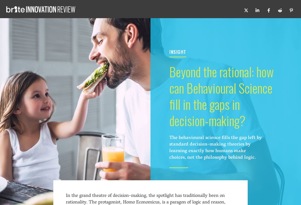 Beyond the rational: how can Behavioural Science fill in the gaps in ...
