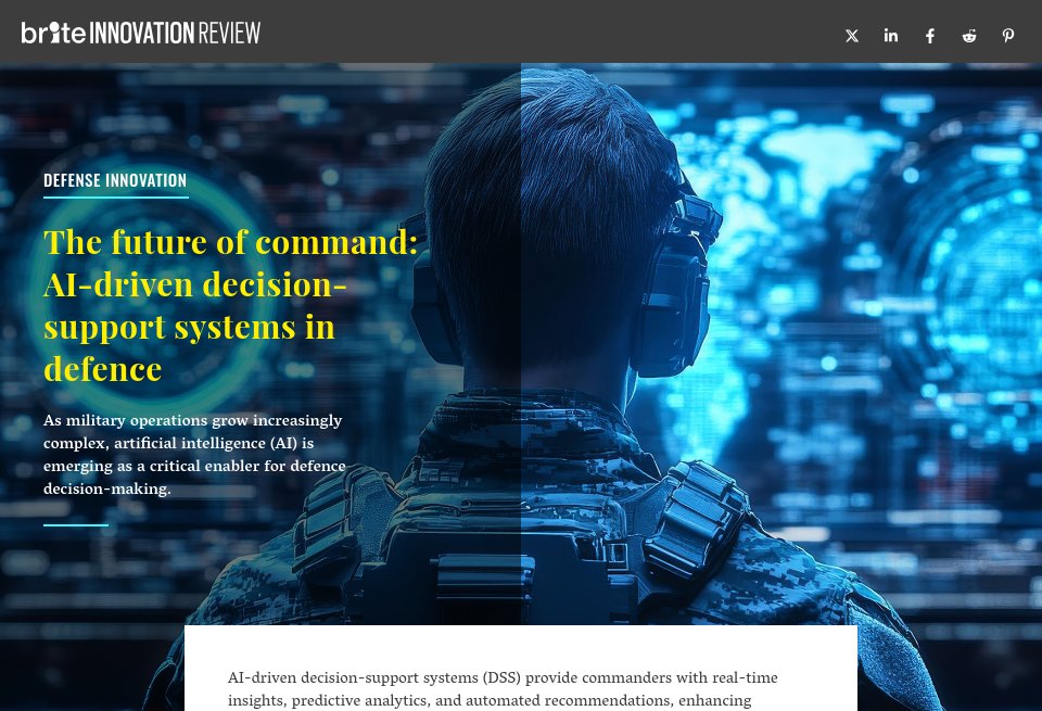 The Future of Command: AI-Driven Decision-Support Systems in Defence ...