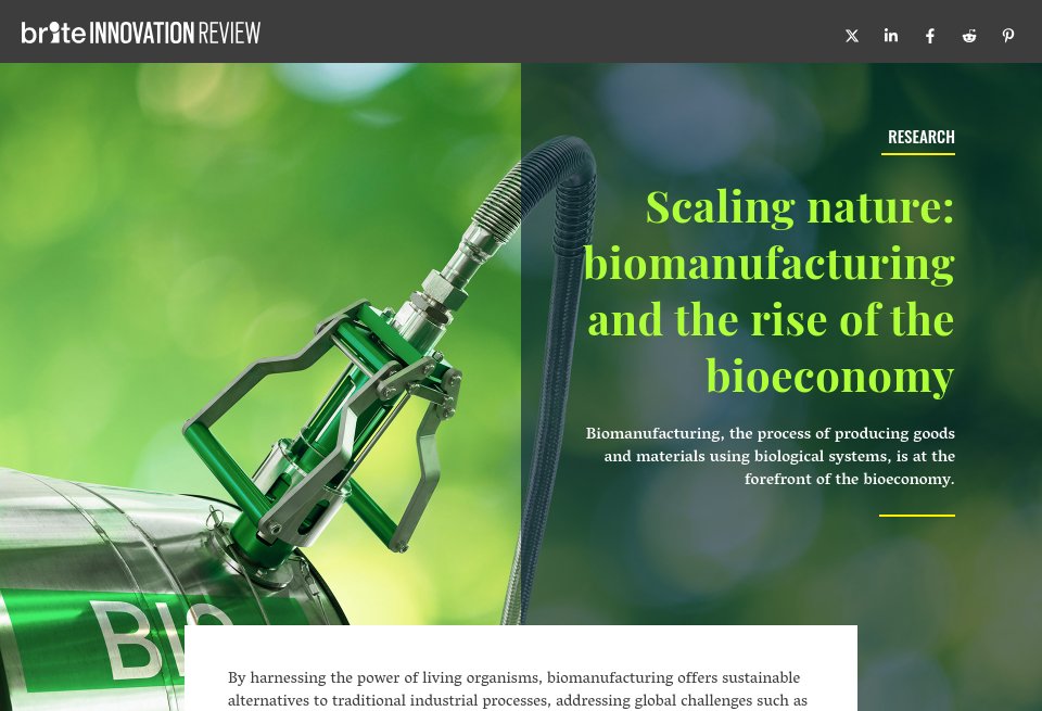 Scaling Nature: Biomanufacturing and the Rise of the Bioeconomy - Brite ...