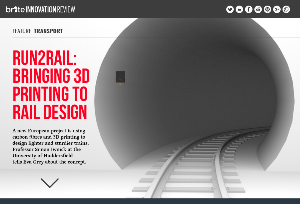 Run2Rail: bringing 3D printing to rail design - Brite Innovation Review ...