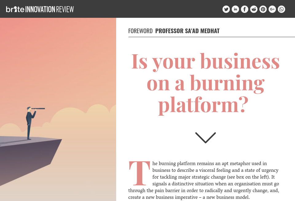 Is your business on a burning platform? - Brite Innovation Review ...