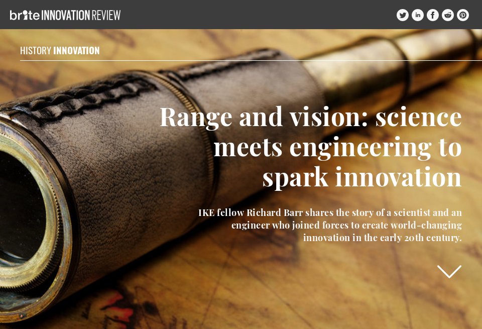 Science meets engineering to spark innovation - Brite Innovation Review ...