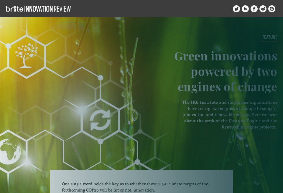 Green innovations powered by two engines of change - Brite Innovation ...