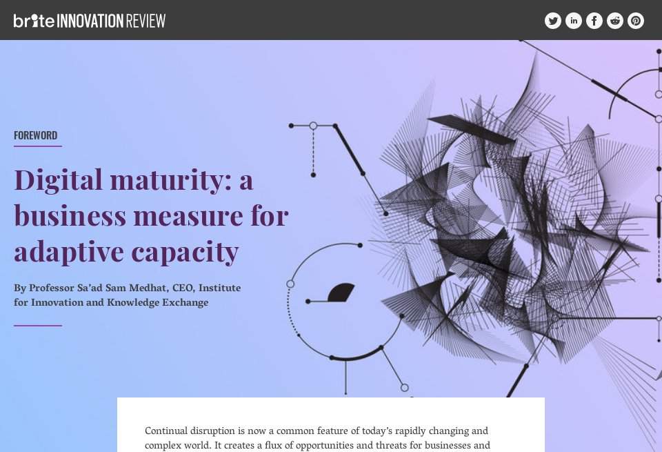 Digital maturity: a business measure for adaptive capacity - Brite ...